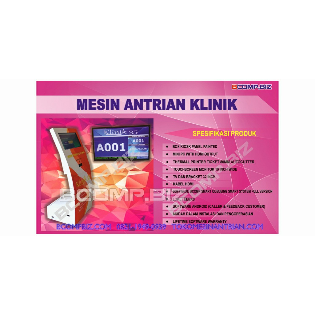 Jual Mesin Antrian Touchscreen Layar Sentuh Multimedia Digital Murah ...