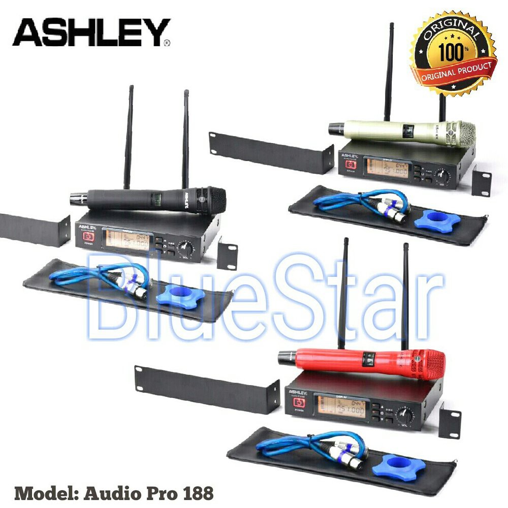 Jual Jual Mic Wireless Ashley Audio Pro 188 Original Ashley PRO188 ...