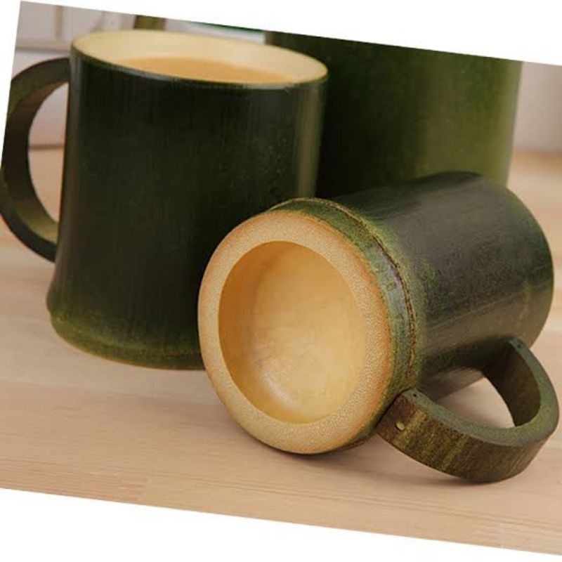Jual Gelas Mug Bambu Cangkir Bambu Cantik | Shopee Indonesia