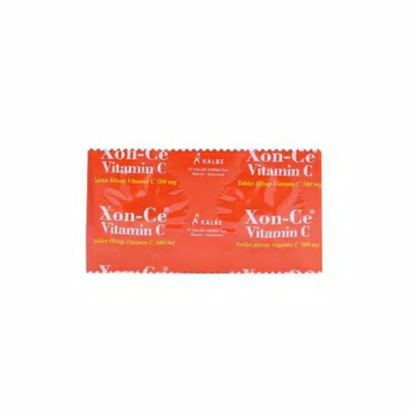 Jual Xonce Vitamin C Rasa Jeruk (1 Strip Isi 2 tablet) | Shopee Indonesia