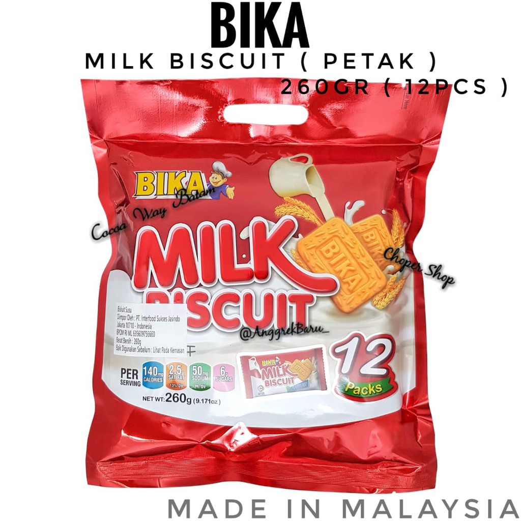 Jual Biskuit Bika Milk Biscuit Persegi 260gr / Roti Bika Bungkus ...