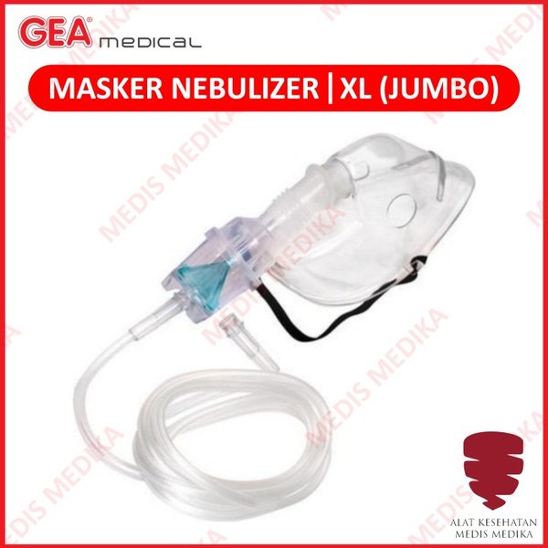 Jual Masker Nebulizer XL Jumbo GEA Nebuliser Mask Nebul Udara Uap Alat ...