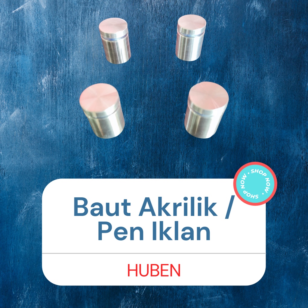 Jual (Huben) Pen Iklan Akrilik Baut Baud Akrilik Sekrup Akrilik 5mm ...