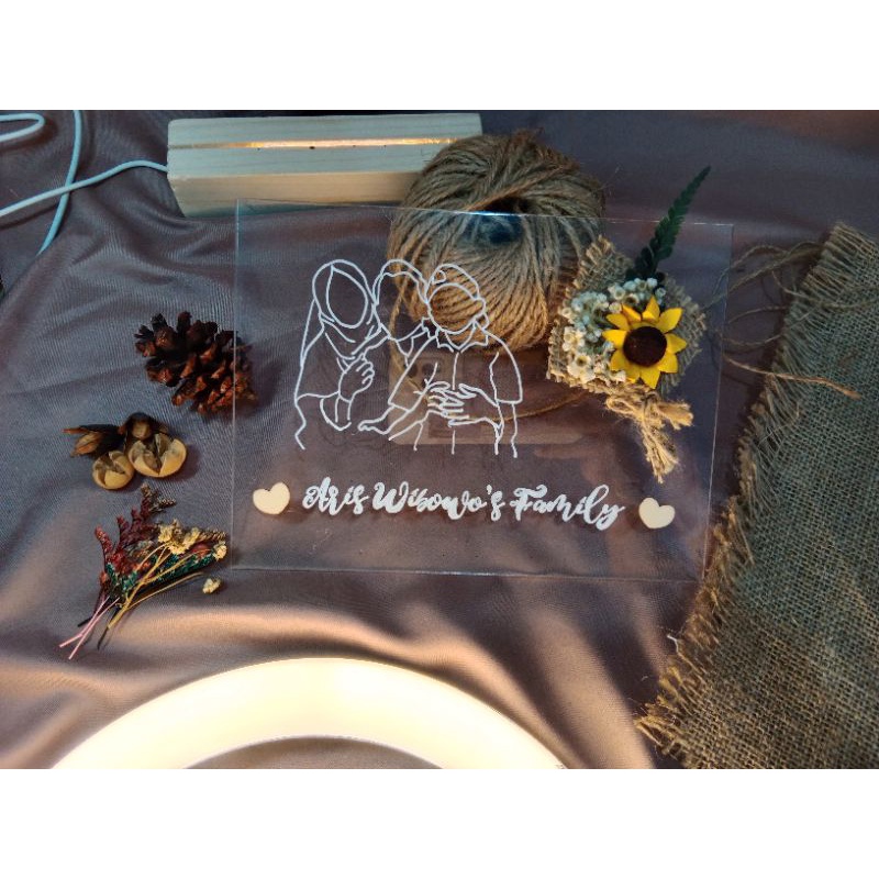 Jual Kado Ulang Tahun Kado Nikah Kado Anniversary Aesthetic Akrilik Lettering Mini Bouquet Bunga