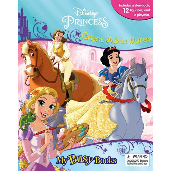 Jual My Busy Book Disney Princess includes a storybook, 12 figurines ...