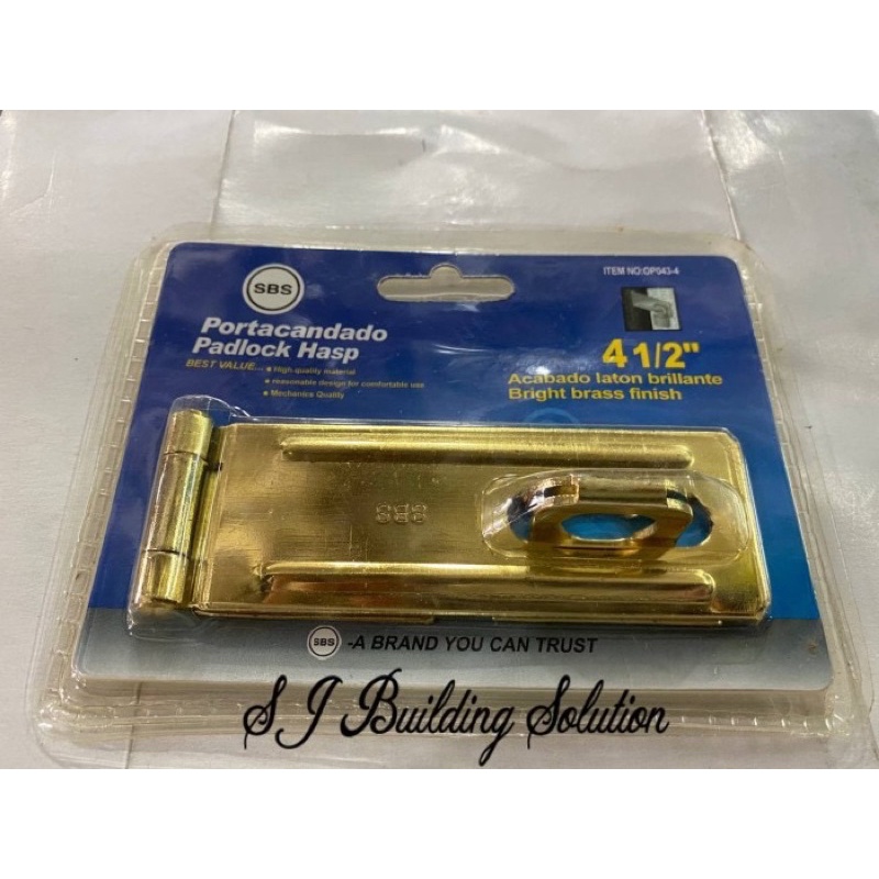 Jual overpal plat gembok 4.5” inch kuning gold bagus kokoh kuat kunci ...