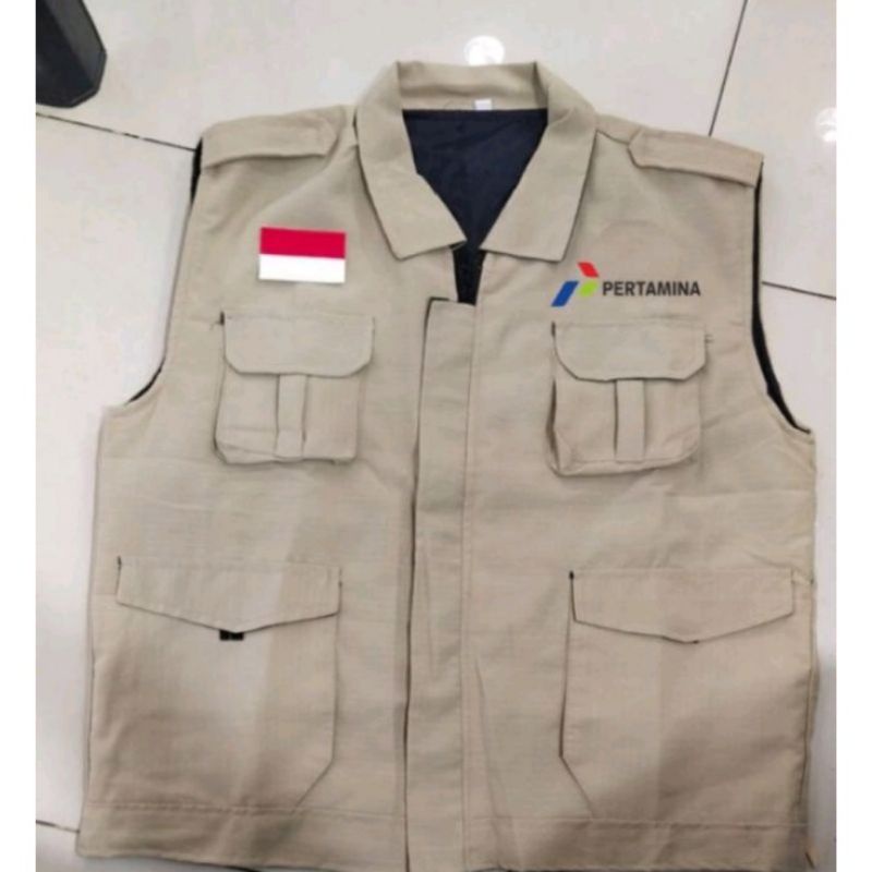 Jual rompi Pertamina rompi ripstok Pertamina rompi kerah Pertamina ...