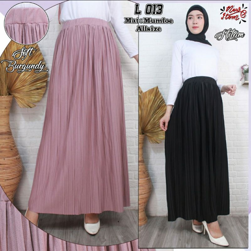 Jual Rok Plisket Polos Lurus Panjang | Shopee Indonesia