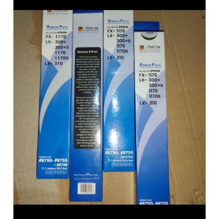 Jual Pita Ribbon Pack Epson LX 310 LX300 LQ 310 LQ 300 LQ 590 merk ...