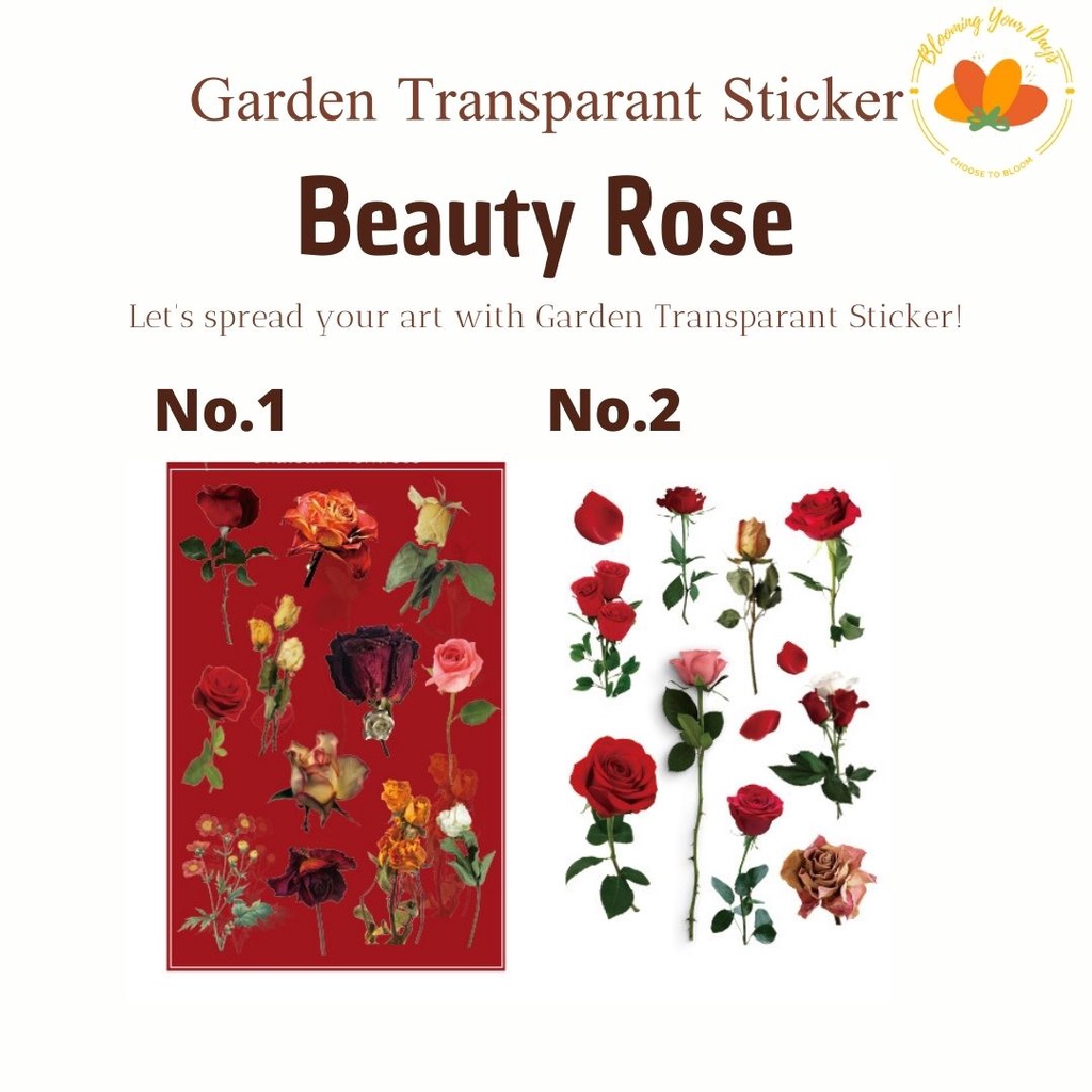 Jual Bloomingyourdays Plant Flowers Stiker Bunga Tanaman Scrapbooking ...