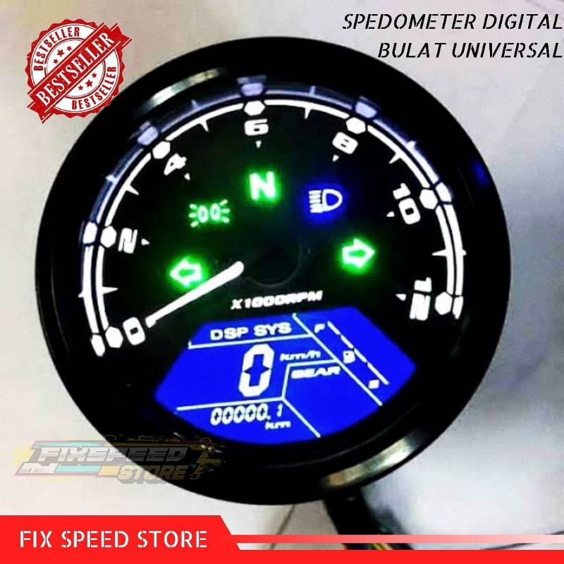 Jual Speedometer Digital Bulat Classic ANALOG rpm | Shopee Indonesia