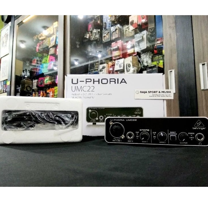 Jual BEHRINGER UMC 22 - UMC22 AUDIO INTERFACE SOUNDCARD W/ MIDAS PREAMP ...
