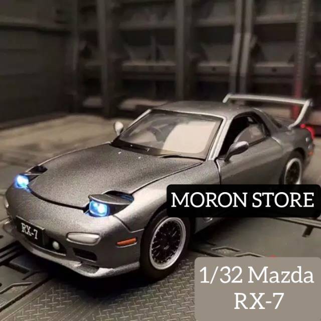 Jual Miniatur Diecast mobil Mazda RX7 Dengan Lampu dan Suara skala 1/32 ...
