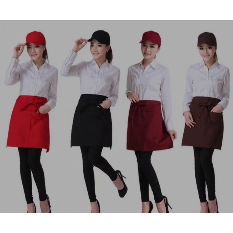 Jual Apron Mini / Apron Mini Kantong Ukuran 60x45 cm / Apron Setengah ...