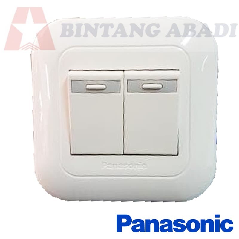 Jual Panasonic Saklar Listrik Seri Dobel IB Putih Switch WEJ 5531 ...