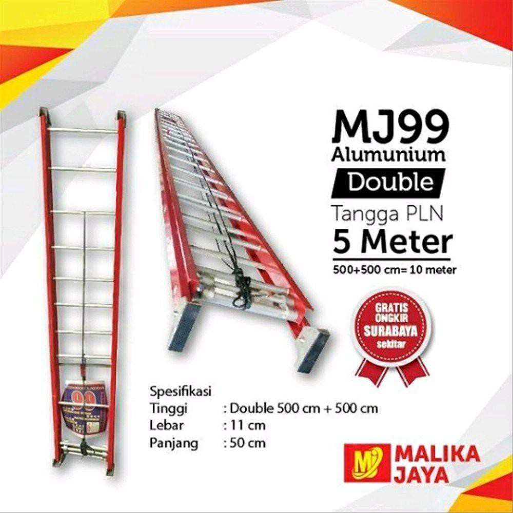 Jual Tangga PLN 10 Meter Sliding Tarik Sorong Merk MJ99 Tangga Aumunium ...