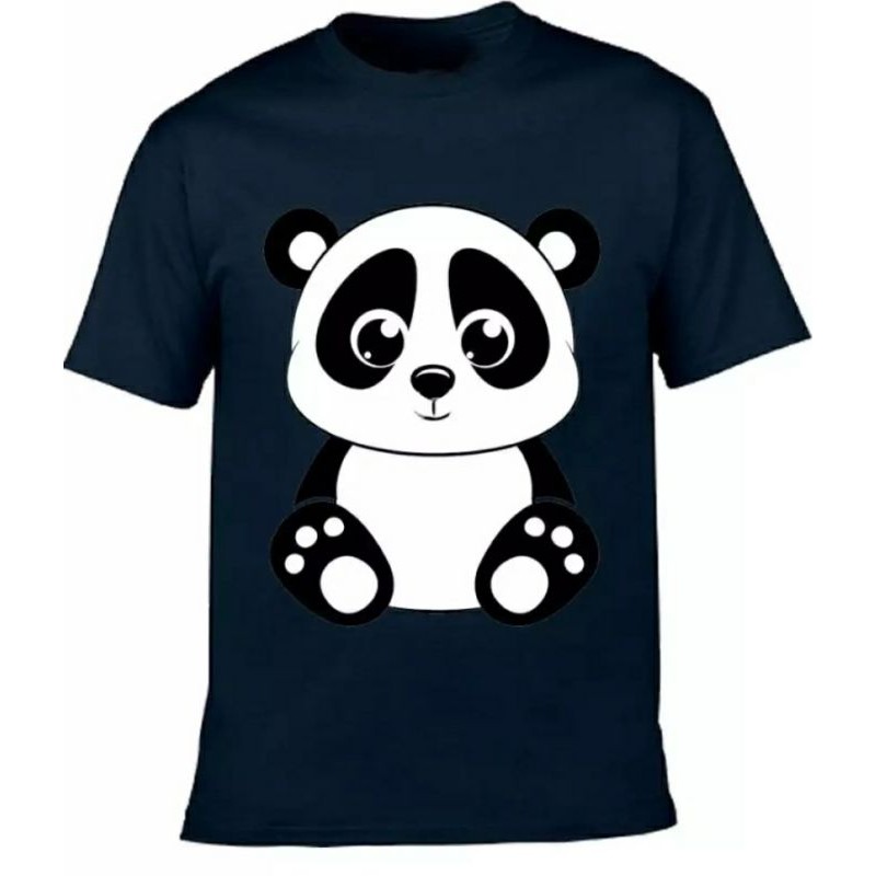 Jual kaos distro Panda kaos simple keren. kaos anime panda | Shopee ...