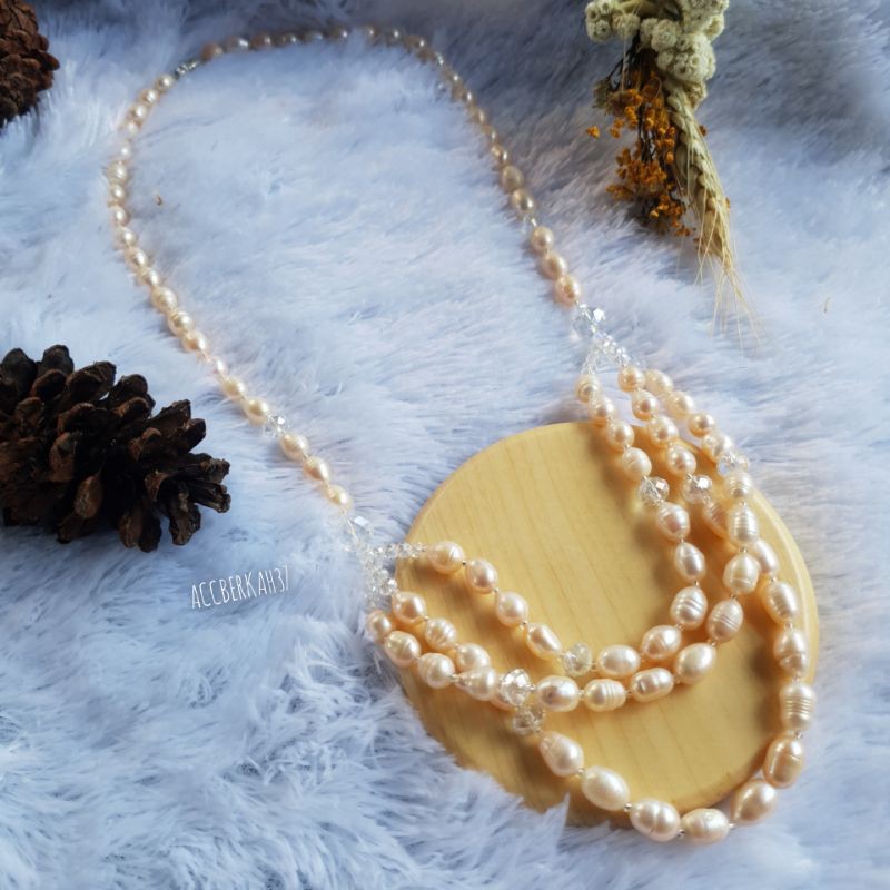 Jual Kalung Mutiara Original Budi Daya Air Tawar | Shopee Indonesia