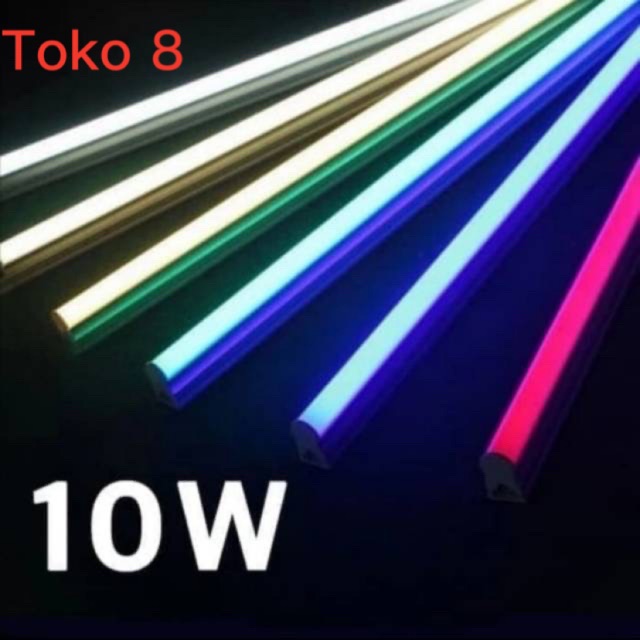 Jual lampu tl neon t5 led 10w 60cm tube warna warni | Shopee Indonesia