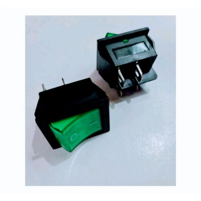 Jual Saklar Switch Power Besar Lampu Hijau 4 Pin 4 Kaki | Shopee Indonesia