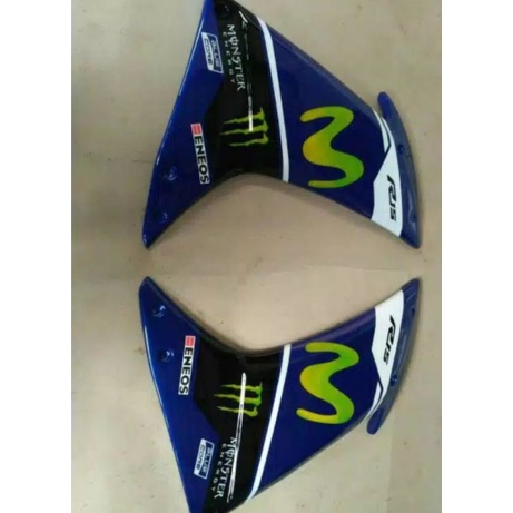 Jual Sayap lebar yamaha r15 v2 model r25 motif monster hitam biru ...