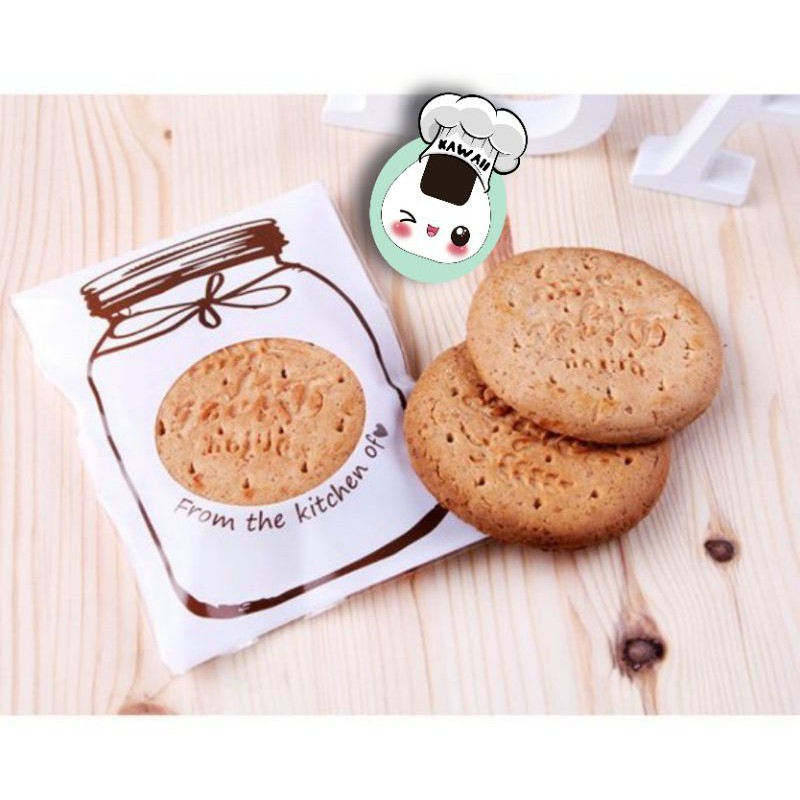 Jual COOKIES BAG COOKIE JAR - WHITE UK.10 CM X 13 CM plastik bungkus ...