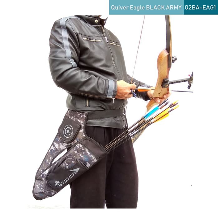 Jual Quiver Archery Eagle Black Army / Quiver Samping Tas Anak Panah ...