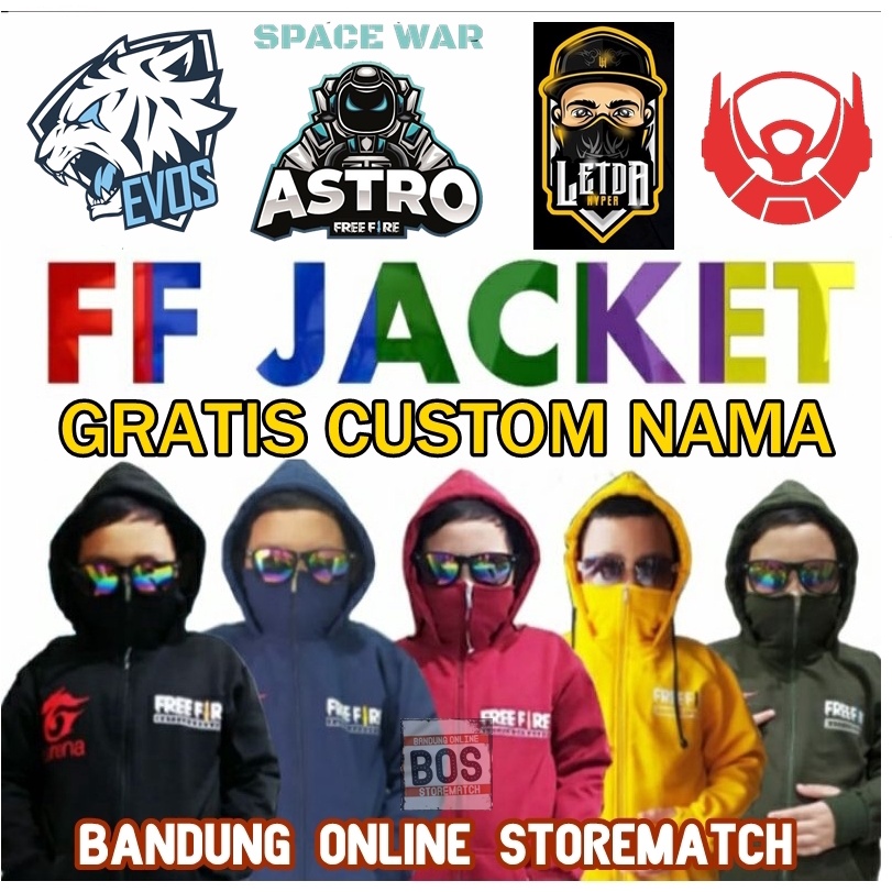 Jual jaket frifayer anak laki cowok Usia 4 sampai 15 tahun Free Fire ...