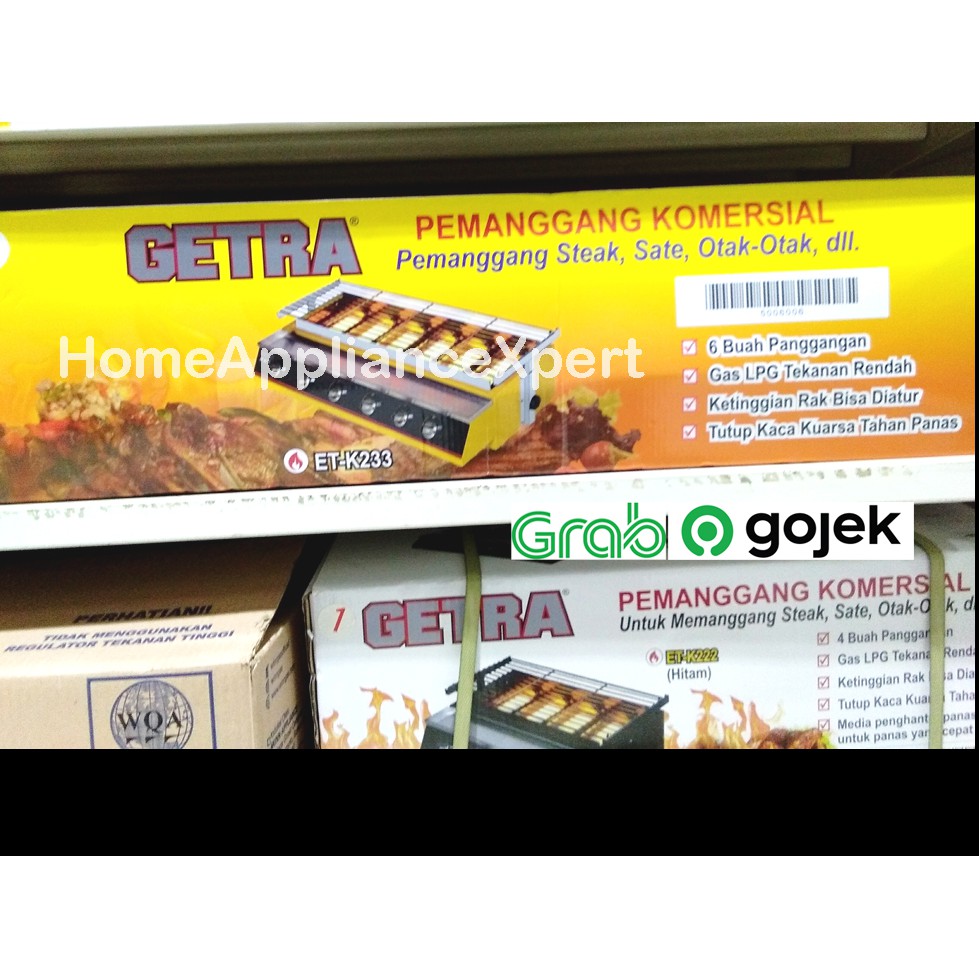 Jual Getra Grill 6 tungku ET-K233 Kuning Asli, Ori, Baru, Garansi Resmi ...