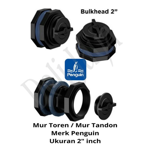 Jual Bulkhead Mur Mor Tangki Toren Tandon Vault Ring 2 inch Penguin ...