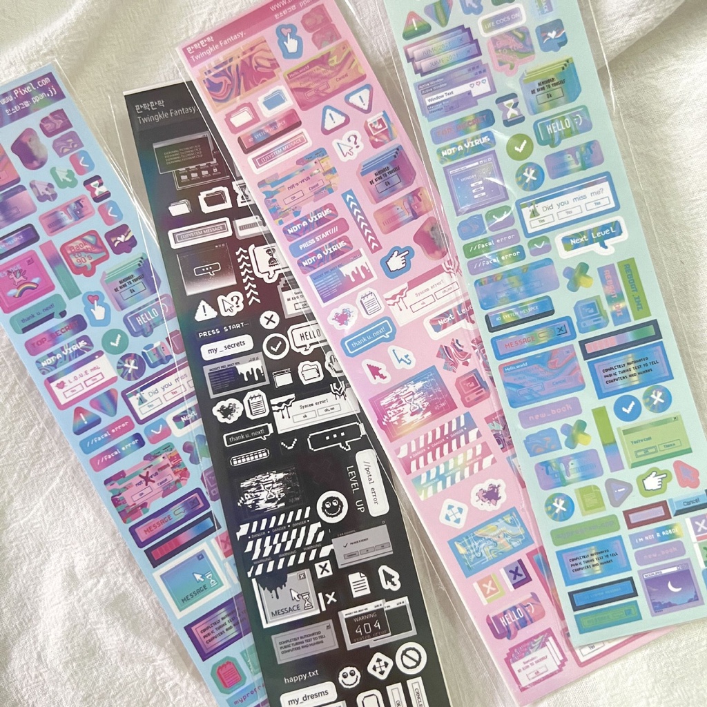 Jual 1 LEMBAR STIKER KOMPUTER UI WINDOWS FILE KURSOR TWINKLE FANTASY ...