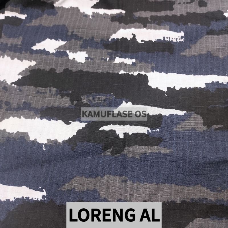 Jual BAHAN KAIN loreng AL KRI angkatan laut kain ripstop TR | Shopee ...