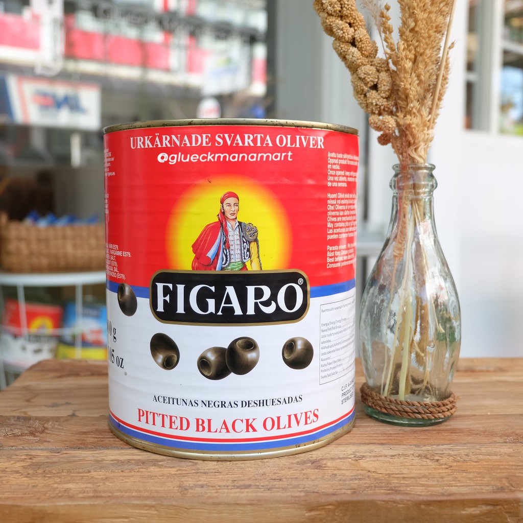 Jual Figaro Pitted Black Olives / Buah Zaitun 3Kg | Shopee Indonesia