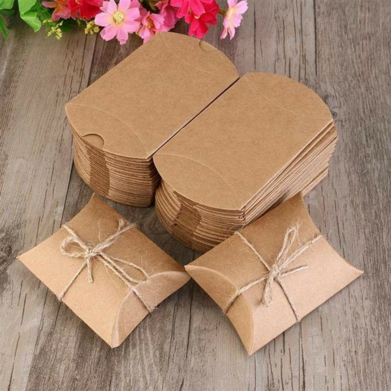 Jual pillow box packaging souvenir gift pillow box tali rami promo ...
