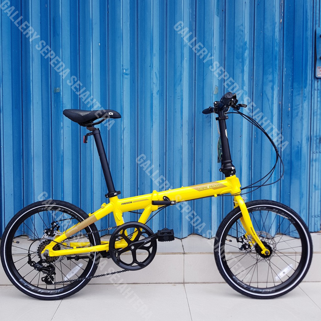 Jual Sepeda Lipat Dahon Ion Madison 20 Inch Yellow | Shopee Indonesia