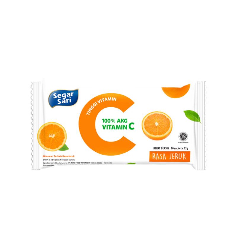 Jual Segar Sari Minuman Serbuk Instan Jeruk 10 x 12 g | Shopee Indonesia