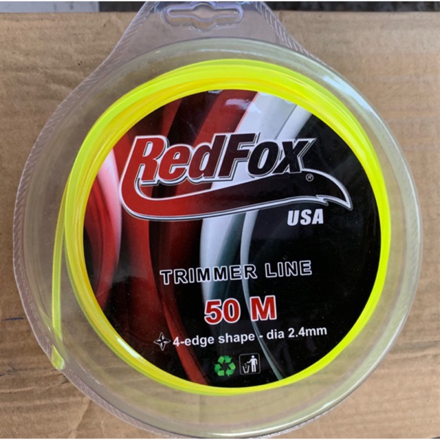 Jual SENAR POTONG RUMPUT NYLON 50 M REDFOX | Shopee Indonesia