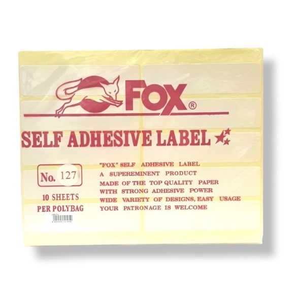 Jual Label Stiker Harga Fox No 127 isi 10 Lembar Label Undangan / Label ...