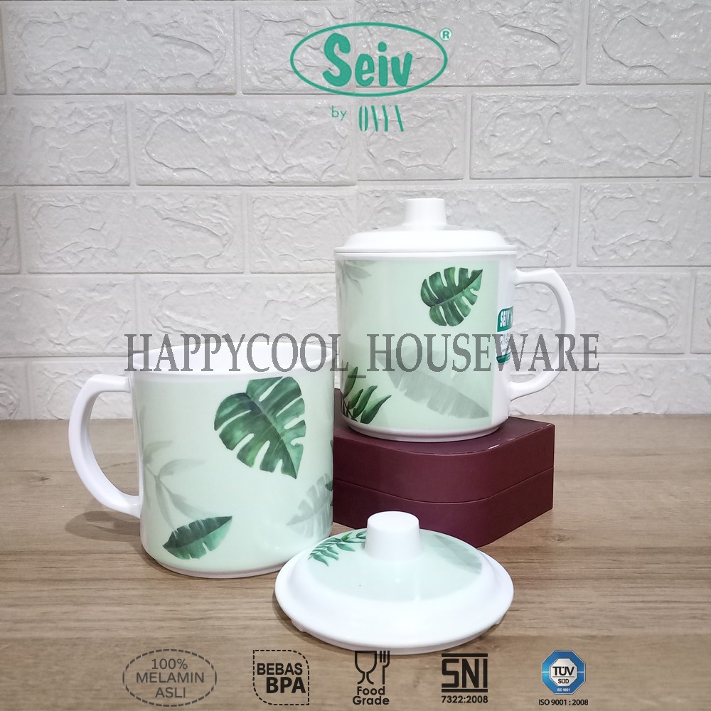 Jual SEIV Mug Tutup | Gelas Tutup | Cangkir Tutup Besar 600ML Motif ...