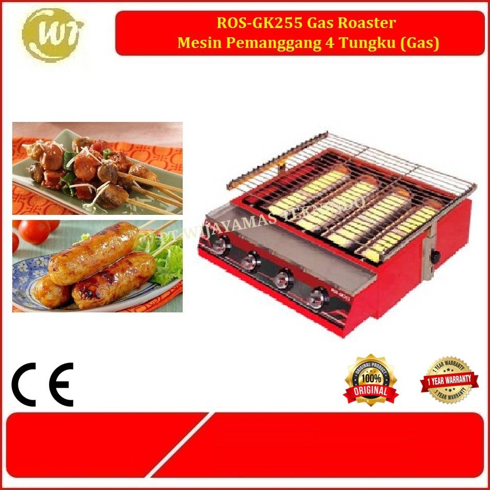 Jual ROS-GK255 Gas Roaster - Mesin Pemanggang 4 Tungku (Gas) | Shopee ...
