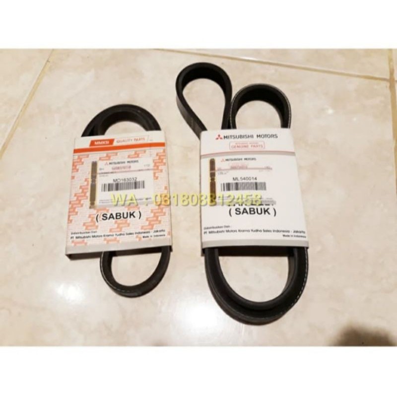 Jual Van Belt Fan Belt SET Alternator AC Asli Lancer Evo 3 GLXI CB4 ...