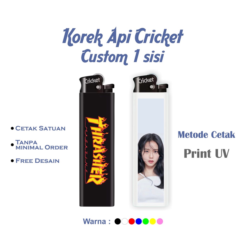 Jual Korek Cricket Custom Cetak UV 1 Sisi Grosir | Shopee Indonesia