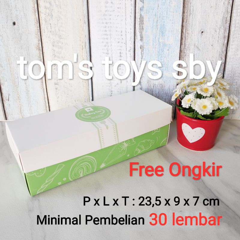 Jual Kotak dus roll cake kue tart bolu gulung spiku 100% food grade ...