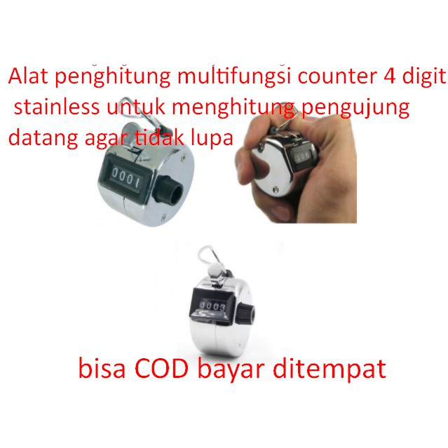 Jual Alat penghitung multifungsi counter 4 digit stainless untuk ...