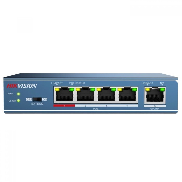 Jual HIKVISION Switch Hub POE DS-3E0105P-E/M 4 port PoE 100Mbps Switch ...