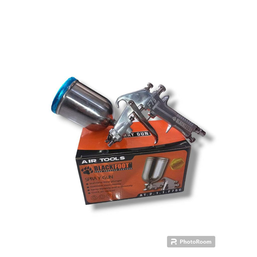 Jual H&L Spray Gun F75 Spet Alat Semprot Cat Angin Kompresor Tabung Atas F75 Cup 400Cc | Shopee ...