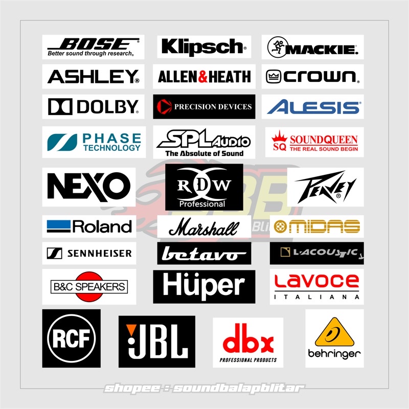 Jual Sticker Sound System (BIJIAN) - RDW SPL Audio Ashley Crown ...