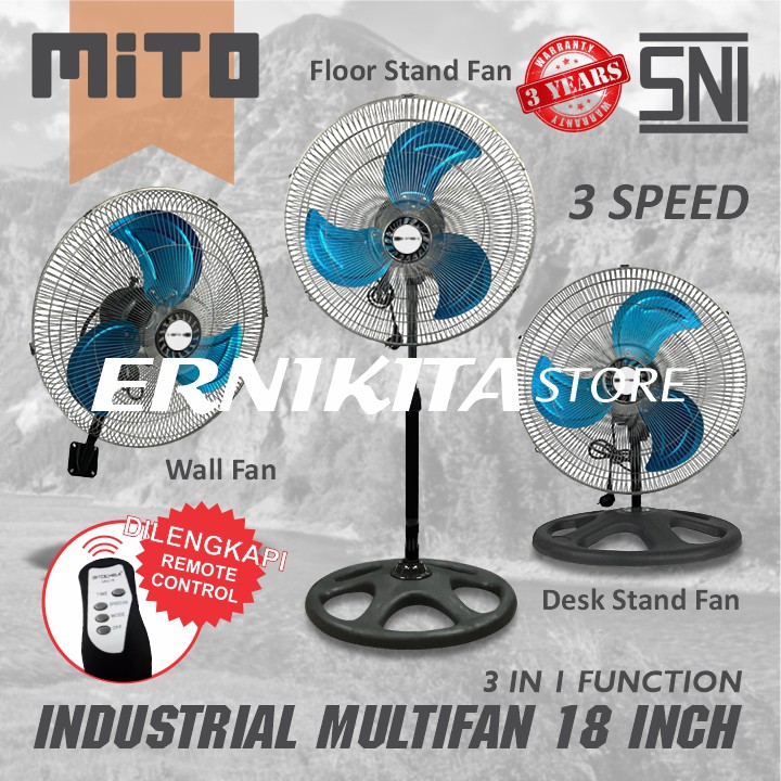 Jual MITOCHIBA KIPAS ANGIN BESI TORNADO 1822 JR 3 IN 1 - Industrial Fan Plus Remote | Shopee ...