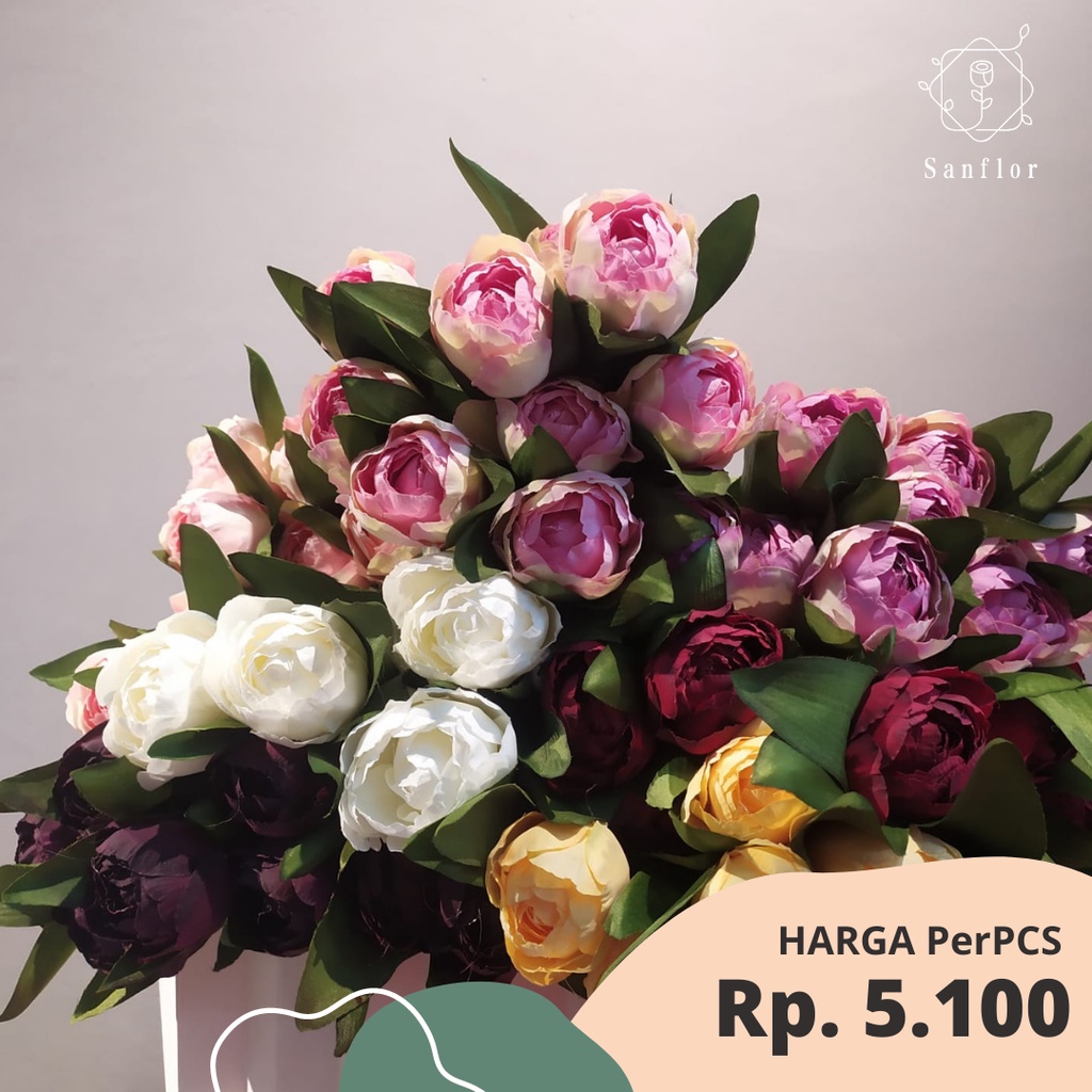 Jual ARTIFICIAL TULIP KAIN/BUNGA TULIP PALSU BAHAN KAIN/BUNGA DEKORASI ...