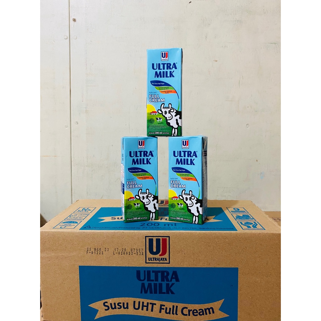 Jual Ultra Milk Susu UHT 24x200ml | Shopee Indonesia